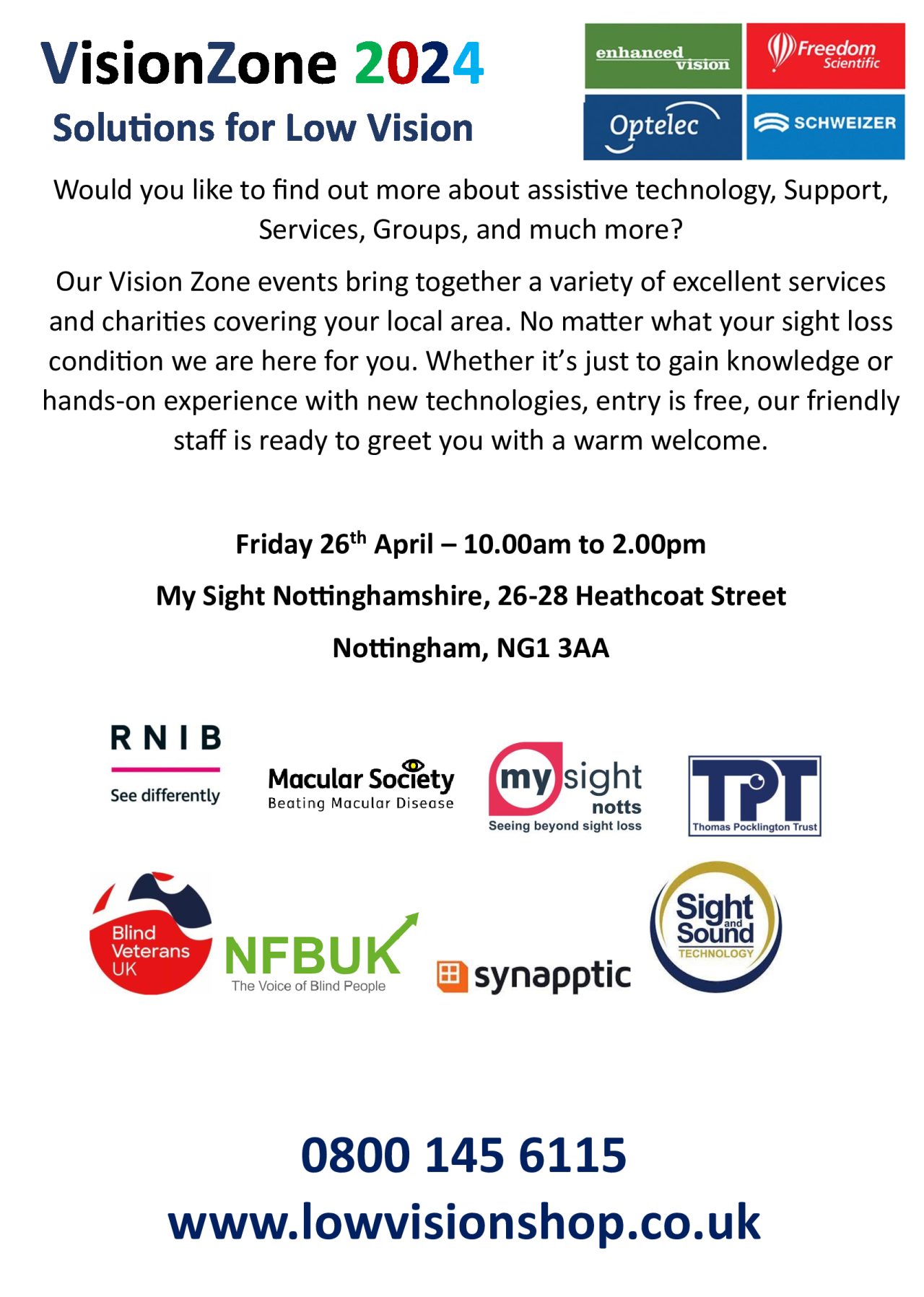 Vision Zone Nottingham 2024 | My Sight Notts